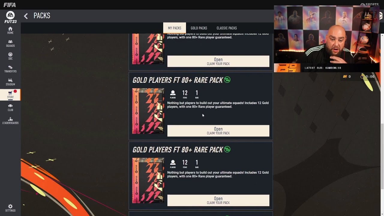 Bateson87 opens FIFA 23 Welcome back Packs - YouTube