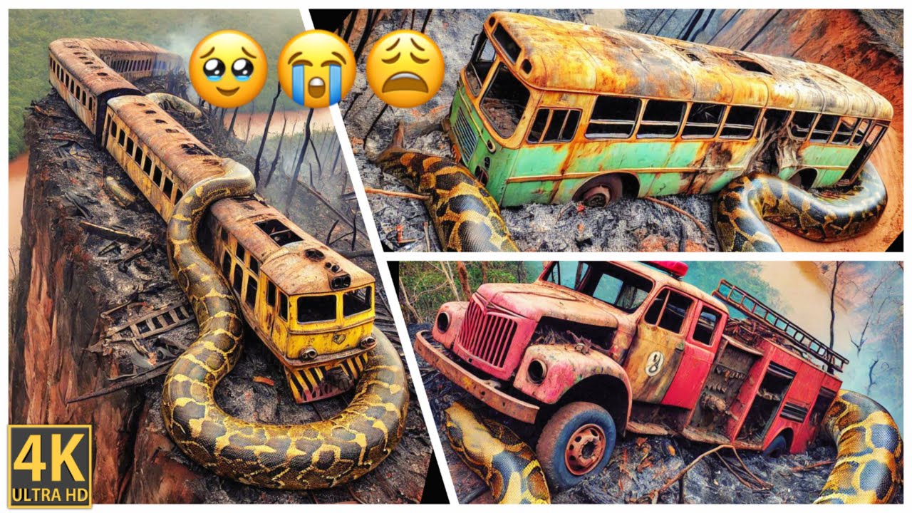 🌿 Nature Discovery | Abandoned Vehicles | Pythons after Wildfire #trending #jungle - YouTube