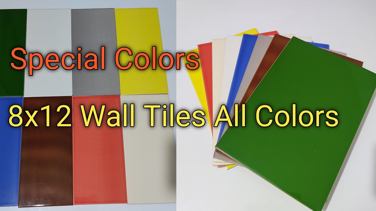 8x12 Wall Tiles All Colors | Ceramic Tiles Special Colors - YouTube