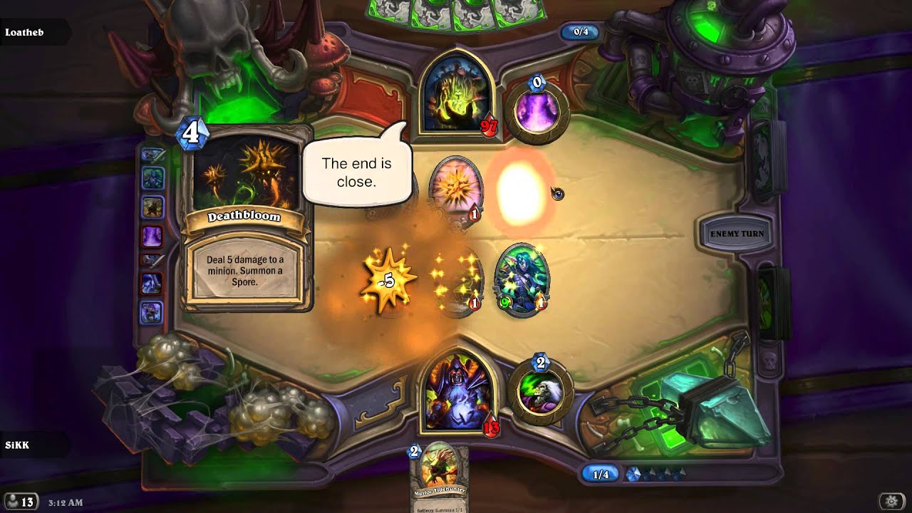 Curse of Naxxramas - Warlock vs Loatheb Heroic - YouTube