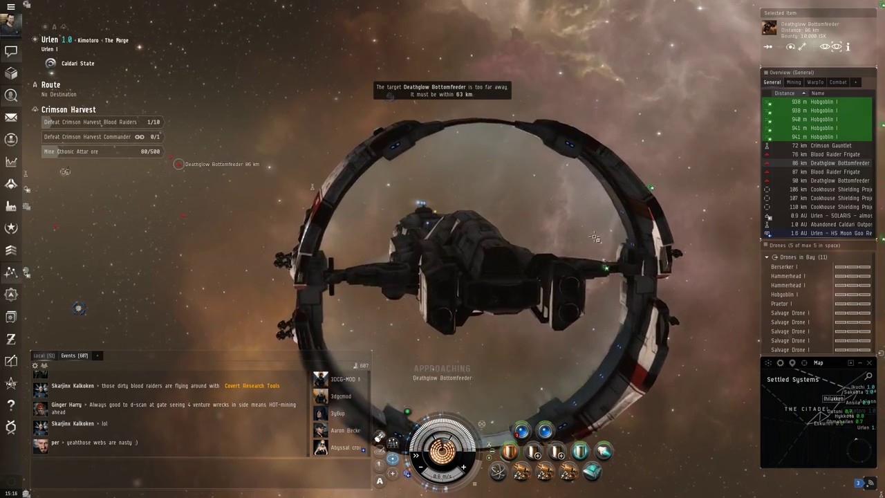 Crimson Harvest Gauntlet Stratios Cruiser #1 Eve Online - YouTube