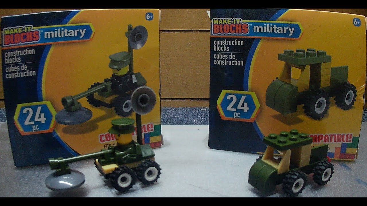 Make-It Blocks | Military 1 & 2 | Lego Build - YouTube