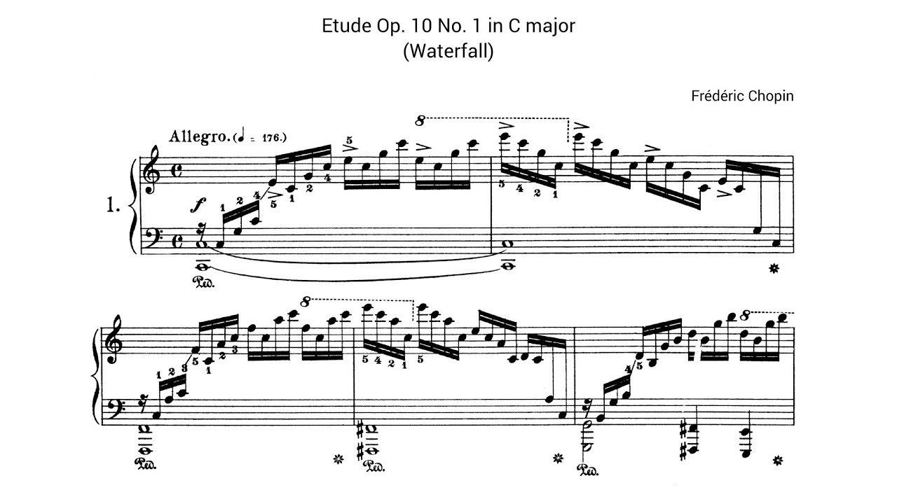 Chopin - Etude Op. 10 No. 1 in C major (Waterfall) - YouTube