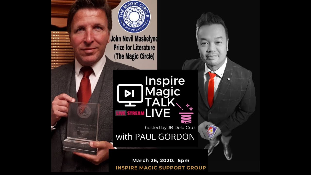 EP05 Inspire Magic Talk LIVE with Paul Gordon - YouTube