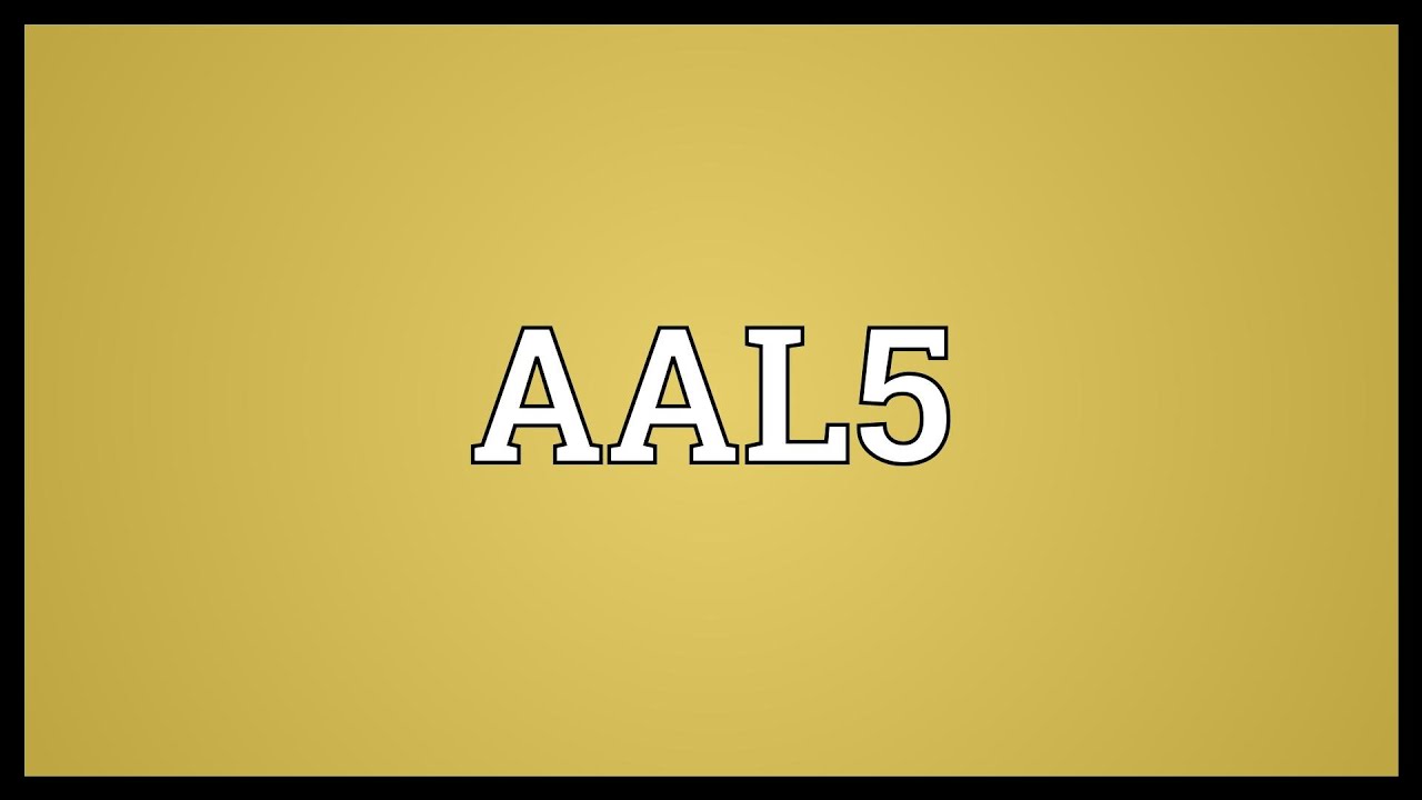 AAL5 Meaning - YouTube