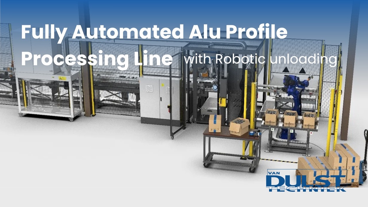 High volume automated production Line for ALU extrusion profiles - YouTube