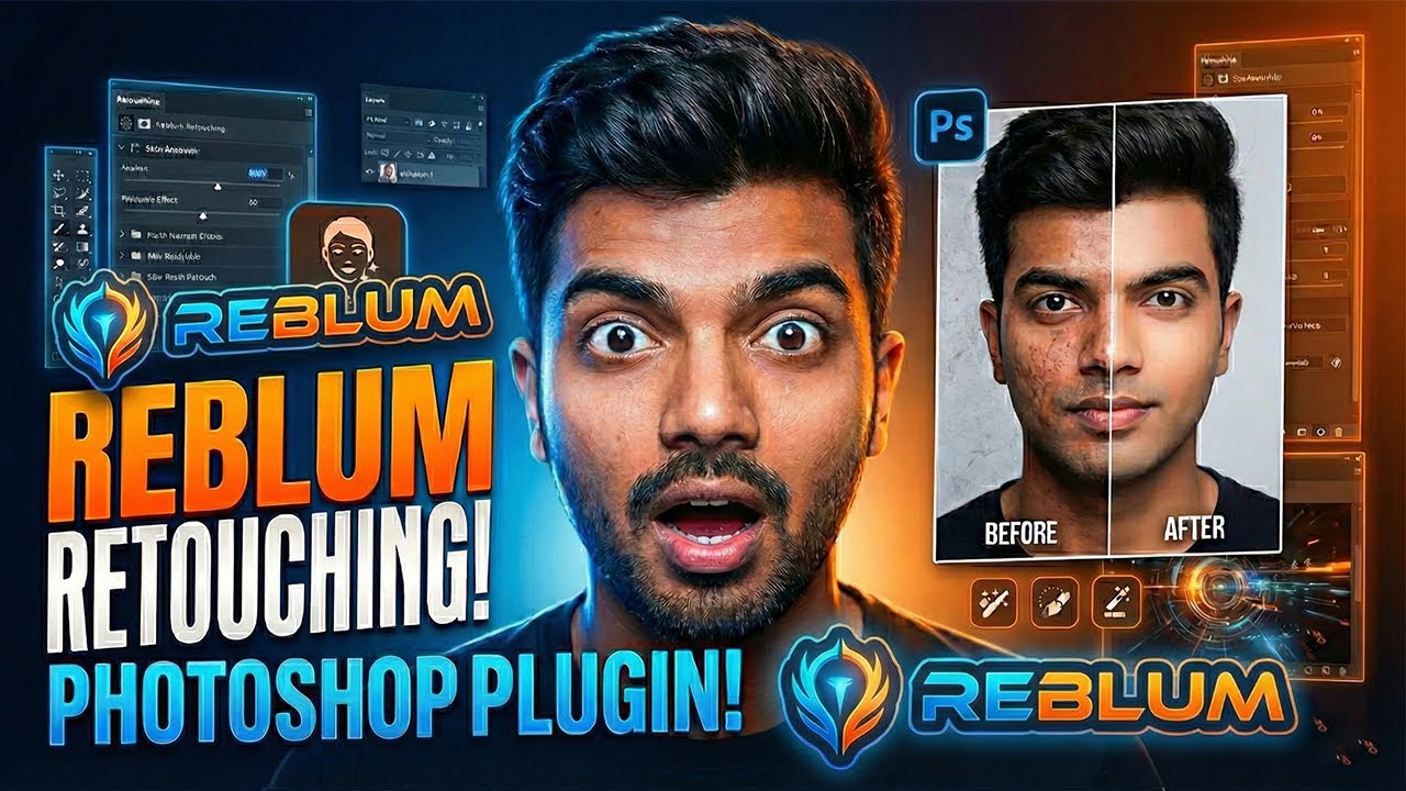 1 Click Me Pro Photo Retouching 😱 | Photoshop Plugin - YouTube