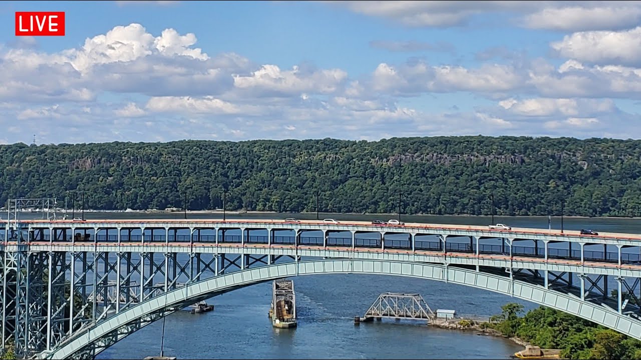 NYC LIVE CAM | Hudson River & Harlem River Window View | Amtrak Trains ...