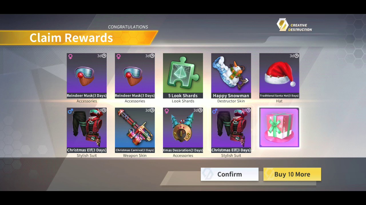 Spending Spree 3500 Diamonds (Creative Destruction) - YouTube