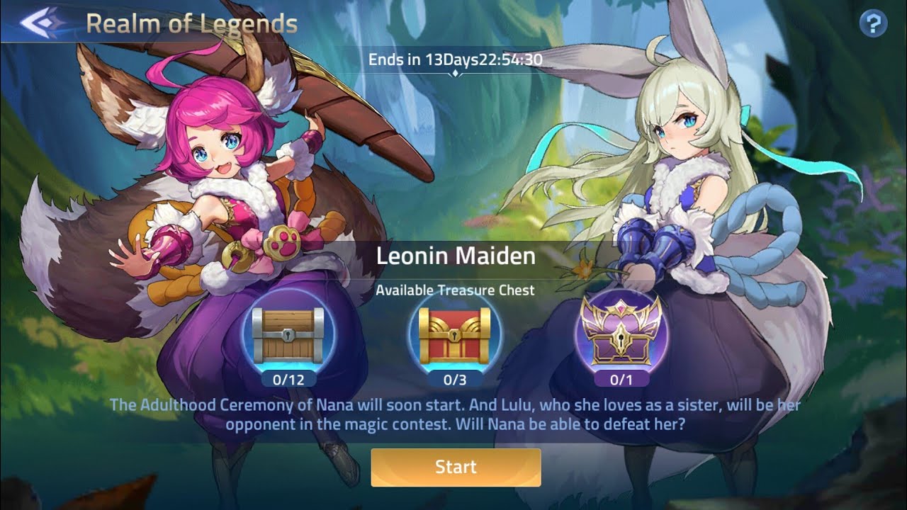 Leonin Maiden (Realm of Legends Chapter) Mobile Legends: Adventure My ...