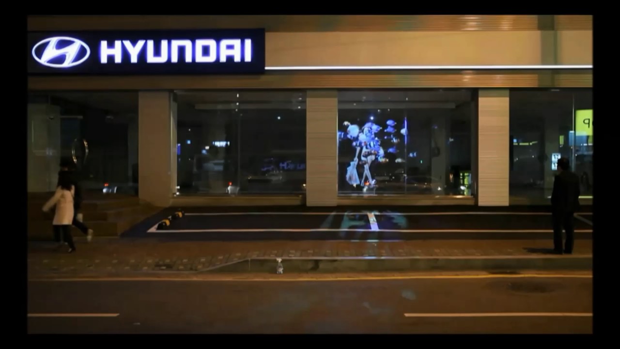 Transparent Holographic Rear Projection Film For Shop Window ...
