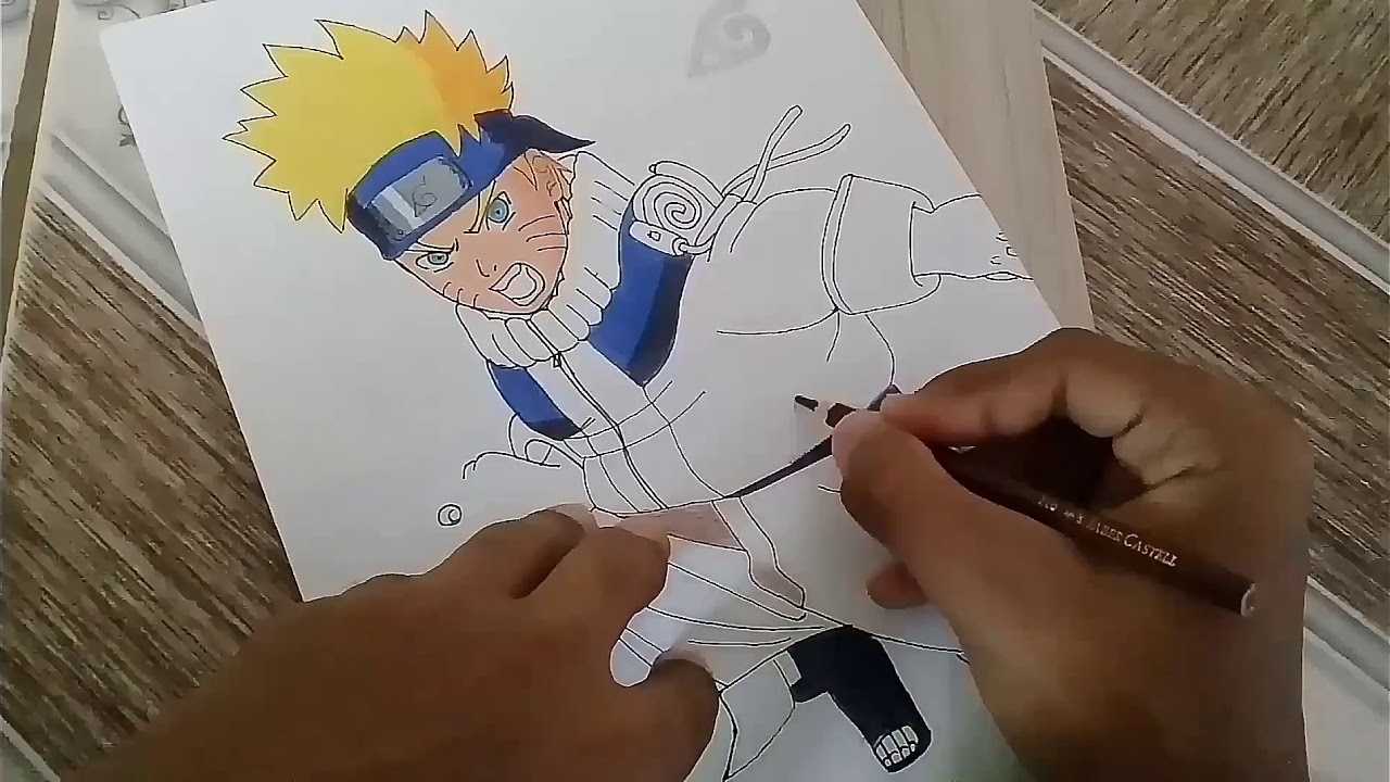 Speed drawing Naruto (COLLAB) - YouTube