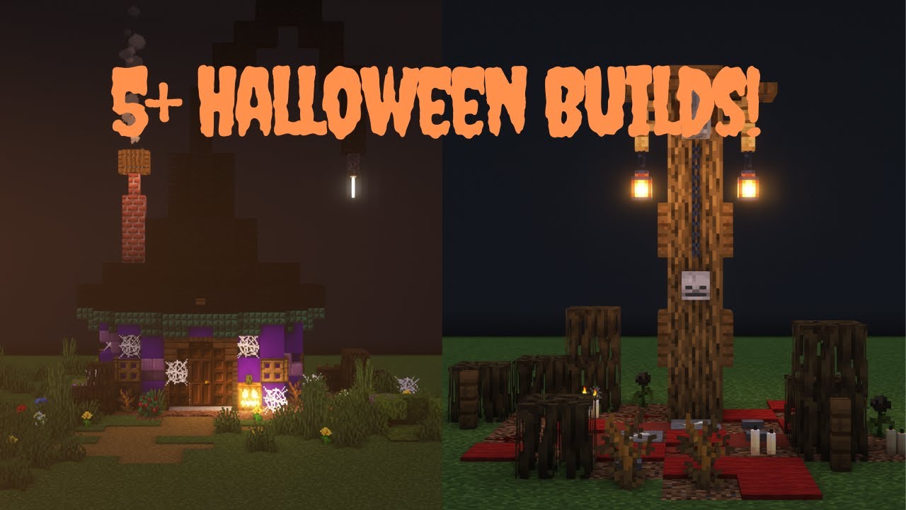 Halloween Special | 5+ Halloween builds in Minecraft! - YouTube