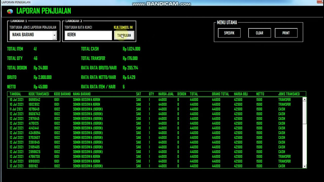 Aplikasi Kasir Vba Excel Youtube