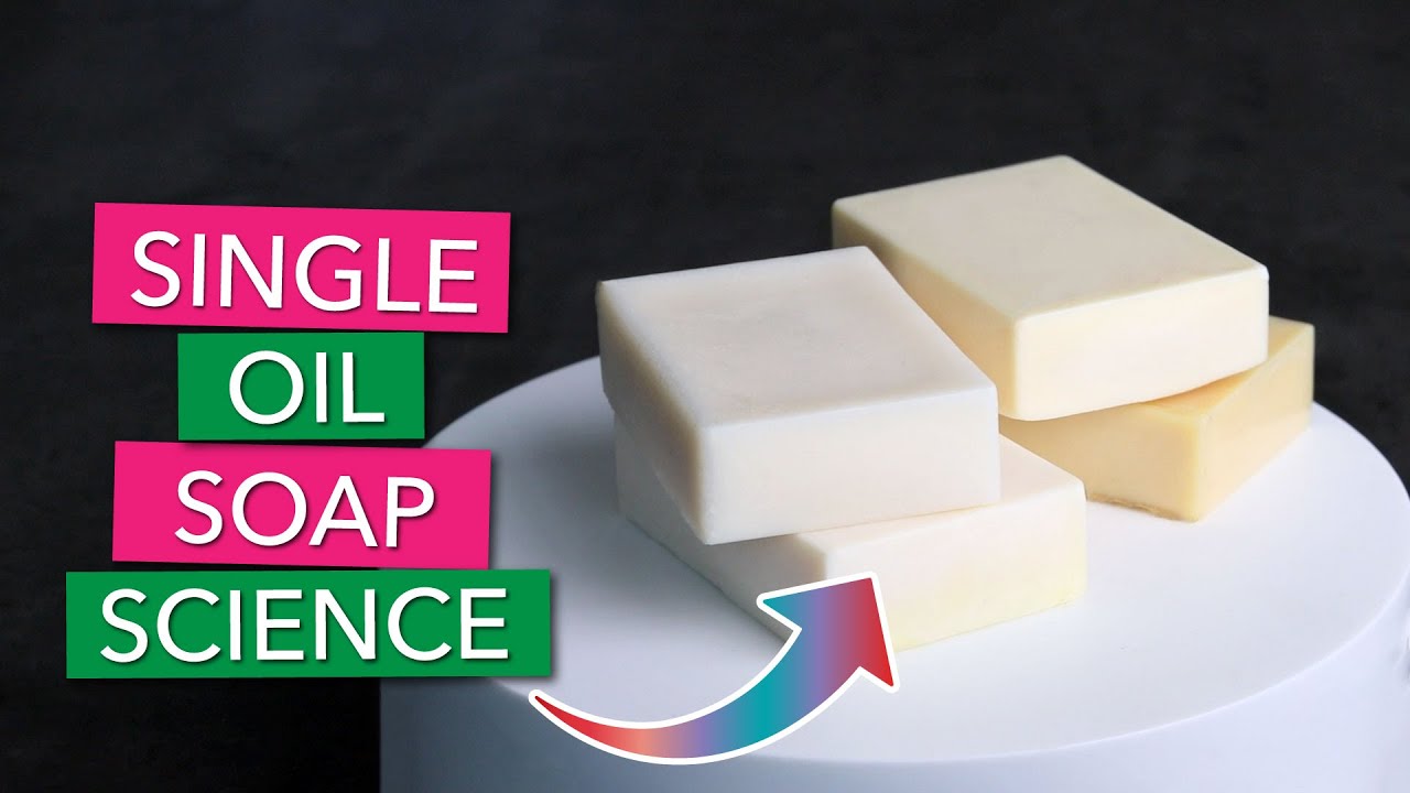 Single oil soaps - Soap science and debunking myths - YouTube