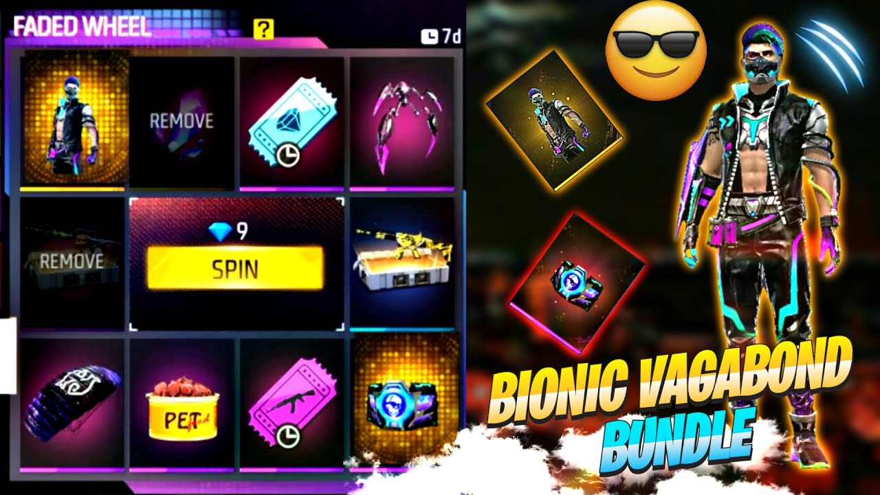 Faded Wheel Bionic Vagabond Bundle Create Opning | Free Fire New Event - YouTube