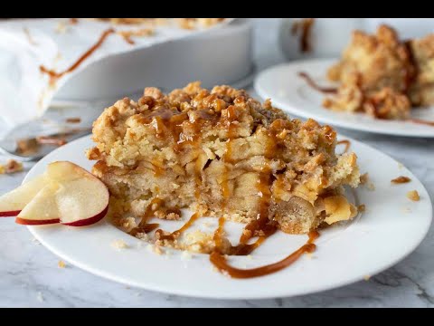 Caramel Apple Torte with a Dark Caramel Sauce