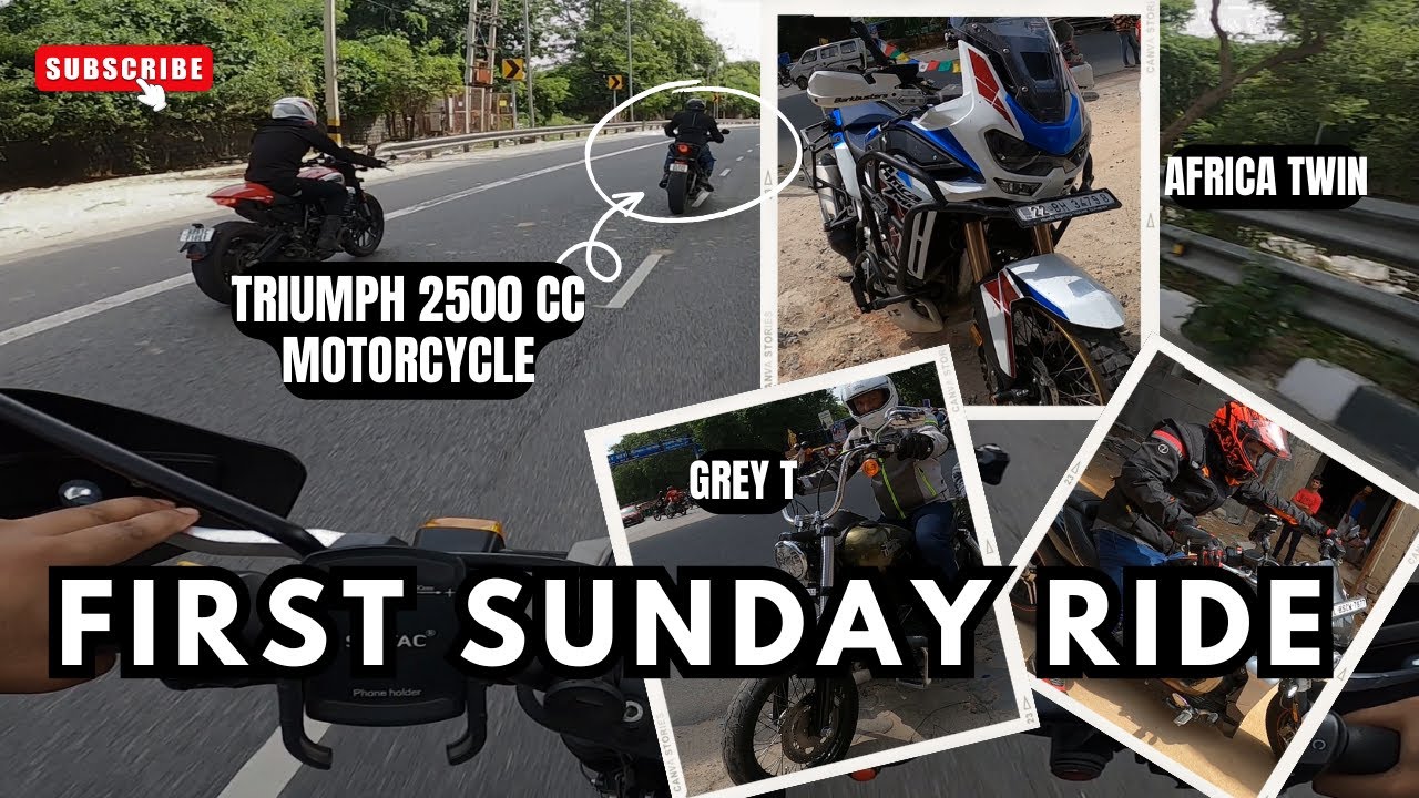 TRIUMPH 2500 MOTORCYCLE | My FIRST Sunday Ride | TRIUMPH Rocket 3 ...