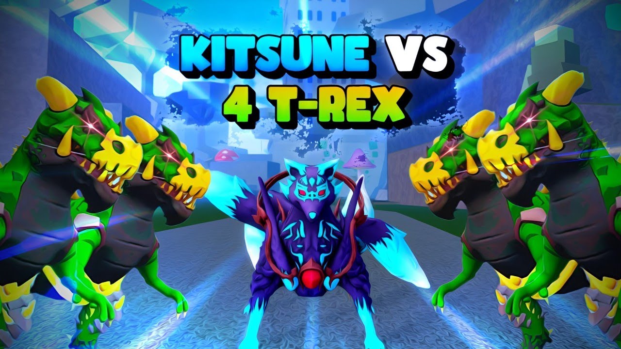 4 T-Rex vs 1 Kitsune sur Blox Fruits ! - YouTube