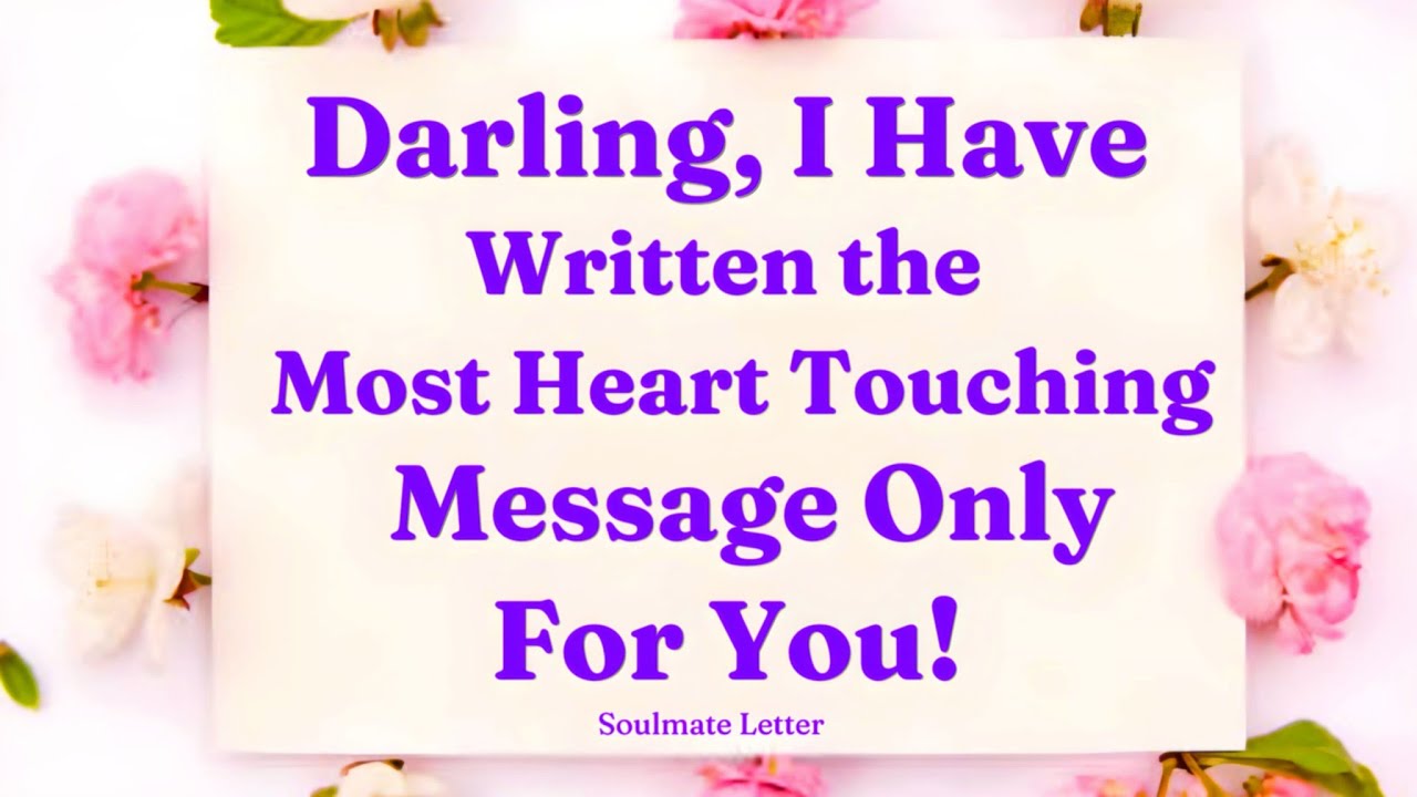 Darling, I Have Written ️The Most Heart Touching Message For You♥️🤍 ...