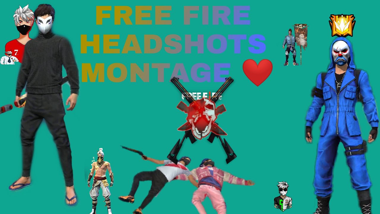 one tap headshot gameplay// fire headshot montage//free fire headshot ...