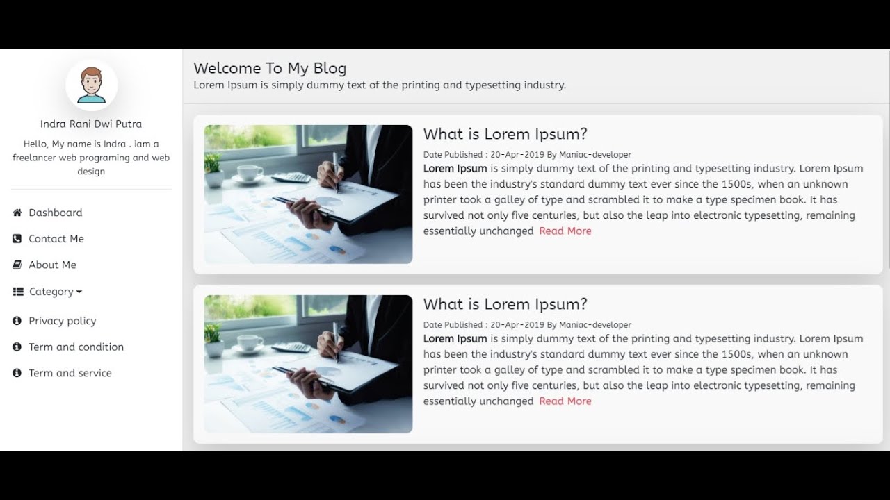 Tutorial Bootstrapstudio - Creating Home Page Blog with sidebar - YouTube