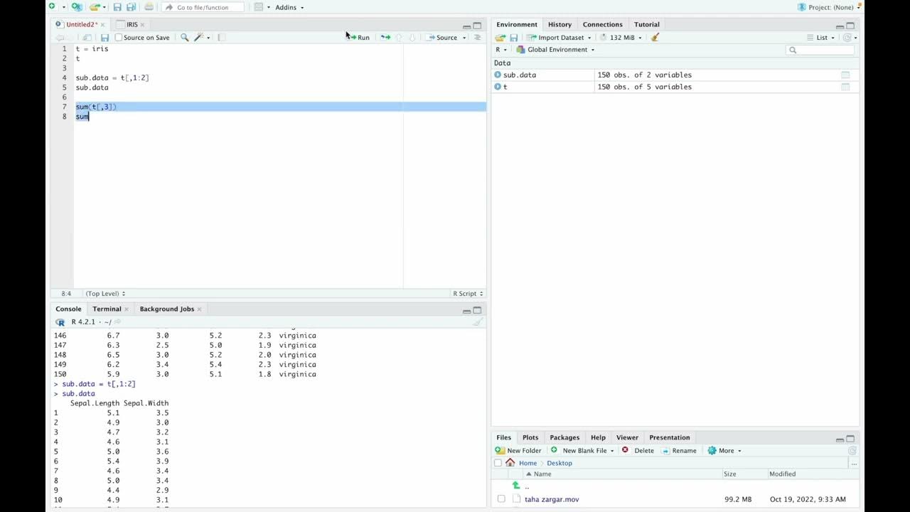 R programming how to import a dataset - YouTube