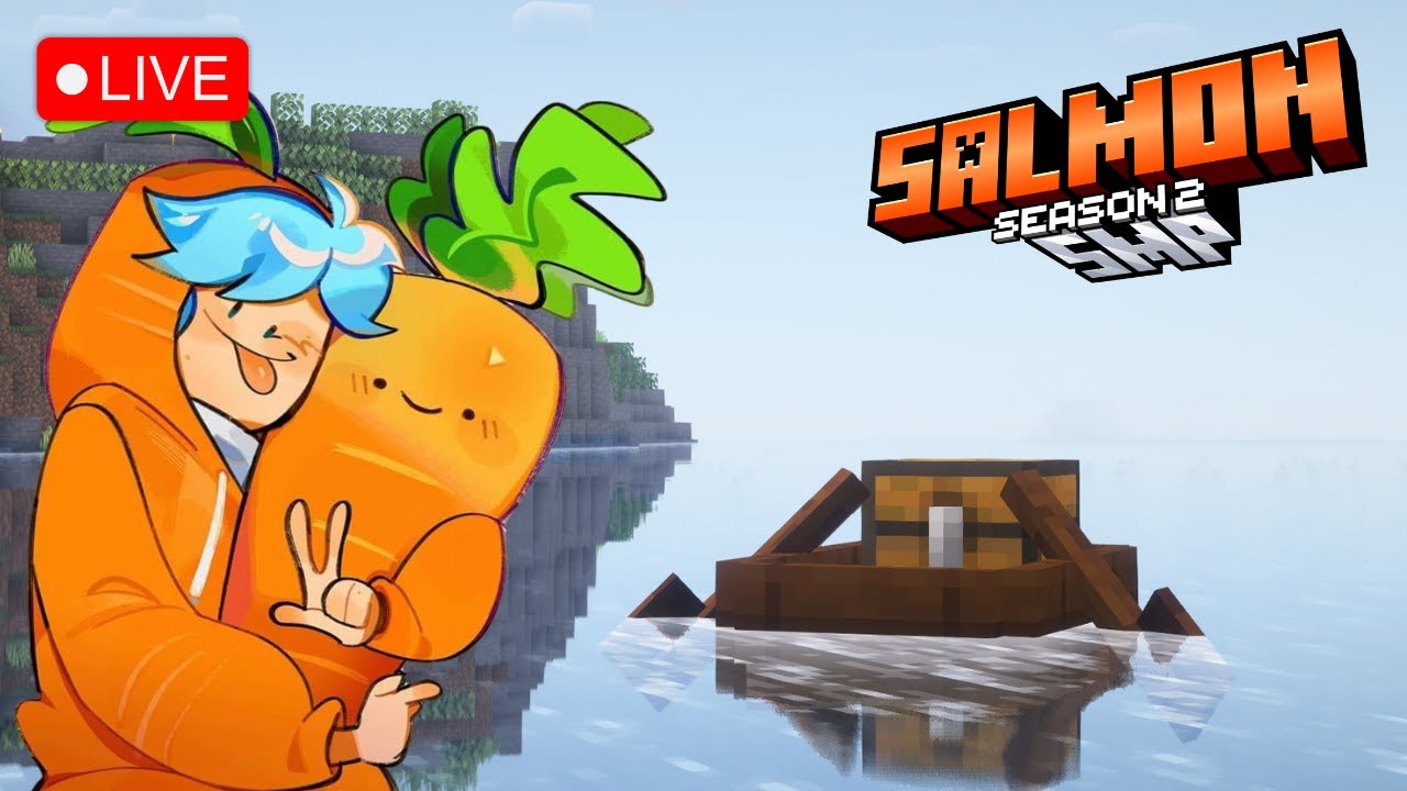 [Live] Minecraft | Server Salmon SMP Season 2 ตกปลานั่งชิว - YouTube