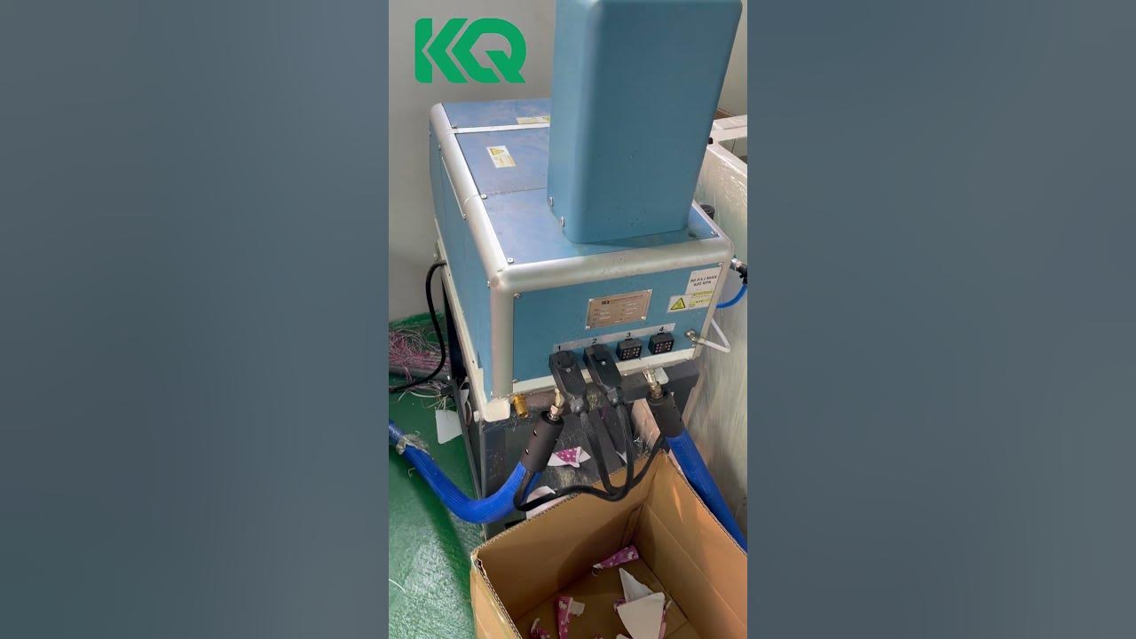 KQ Hot Melt Glue System application for making Ice cream cone. - YouTube