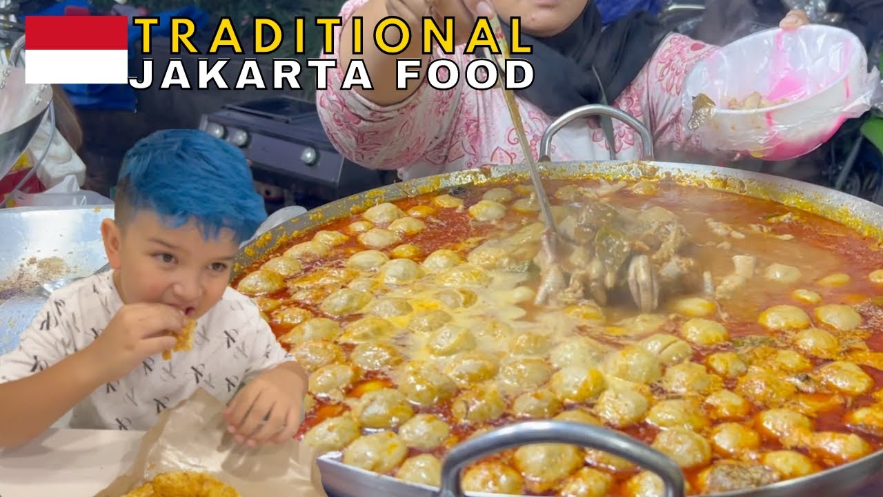 Street Food Jakarta Indonesia - BAKSO, KERAK TELOR, & NASI PADANG - YouTube