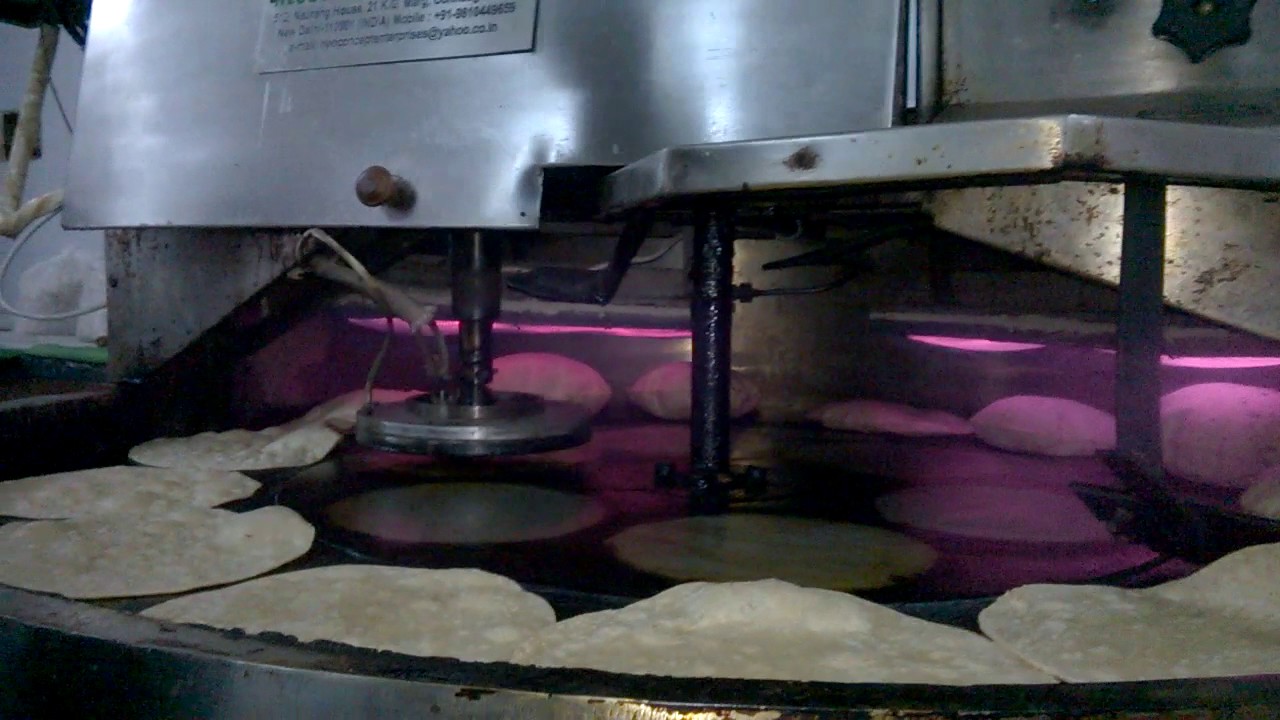 Chapati making machine. - YouTube