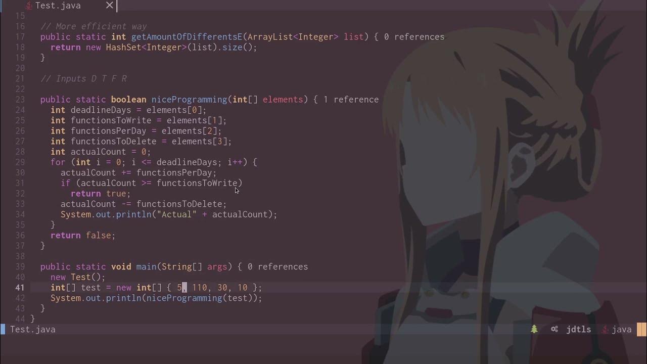 Solving Java beginner exercise | NVIM LunarVim i3wm Archlinux | Phonk - YouTube