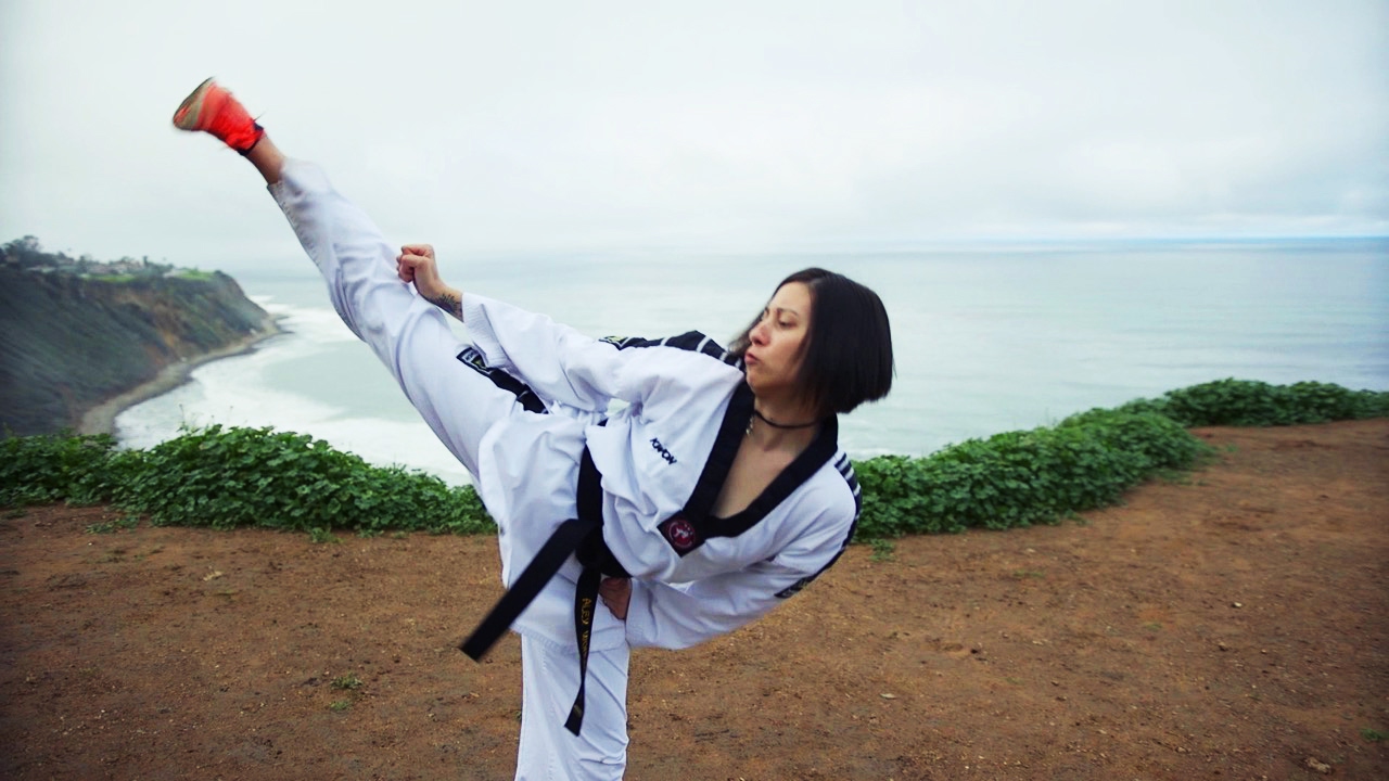 15 min TKD Workout | BTS of Filming | LA Day 5 - YouTube