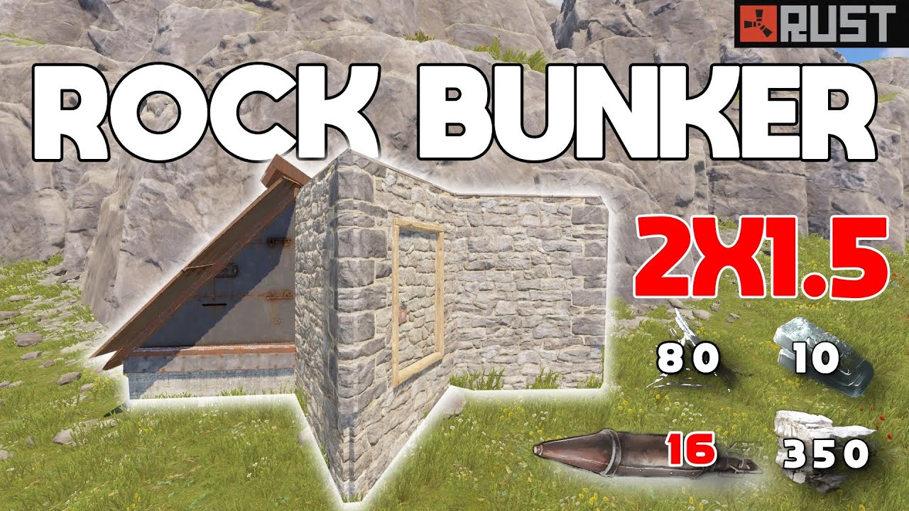 CHEAPEST 2x1 Bunker - New 2023 Rust Solo Base Design - YouTube