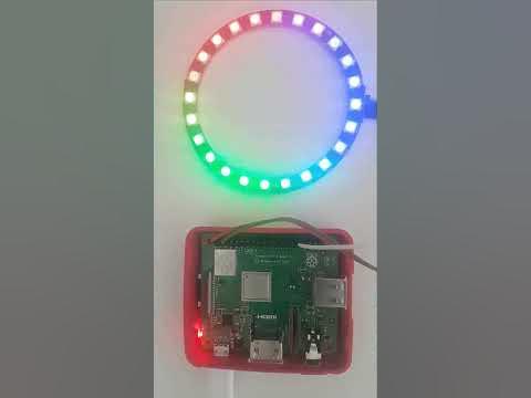 Raspberry Pi - Neopixel RGB Led #shorts - YouTube