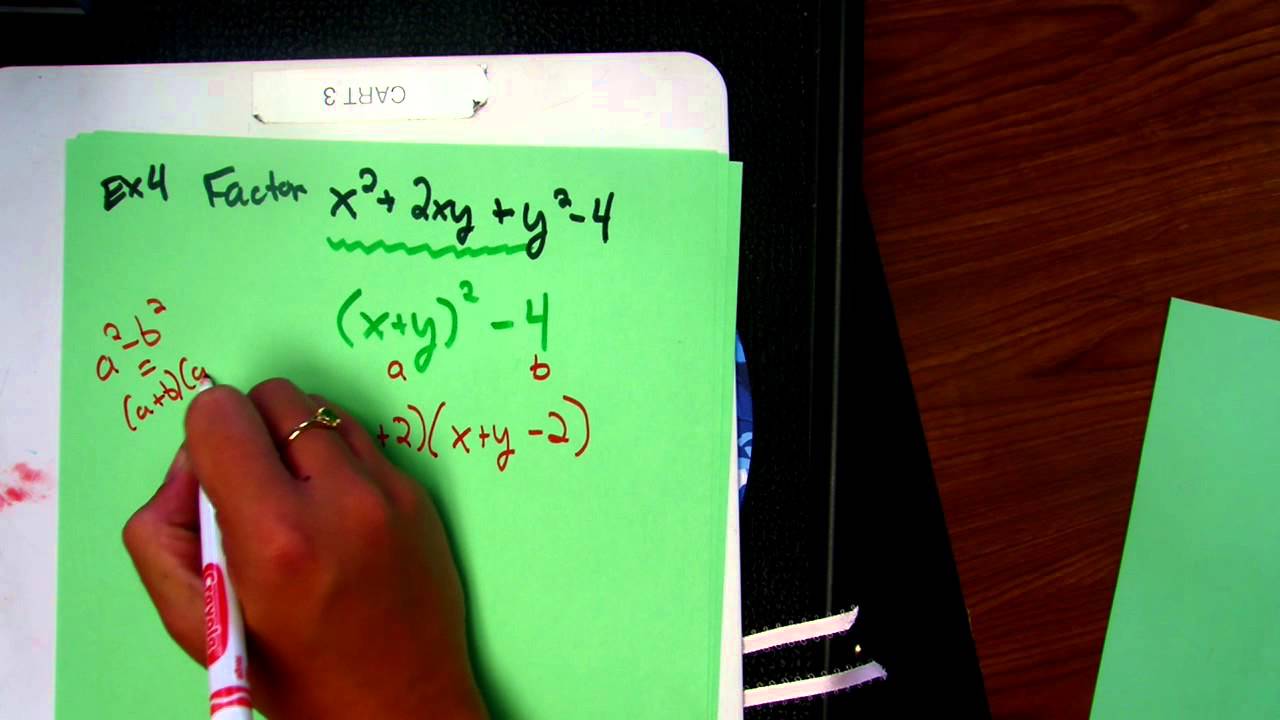 Factoring By Grouping (Algebra 2 1.7) - YouTube