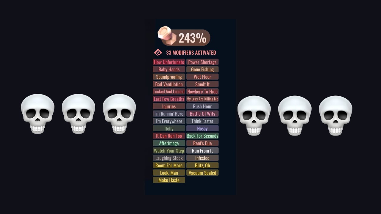 How far can i get with 33 modifiers enabled? - YouTube