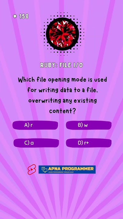 Quiz 158: Master Ruby Programming in 30 Seconds! #quiz #ruby #shorts #codingfacts - YouTube