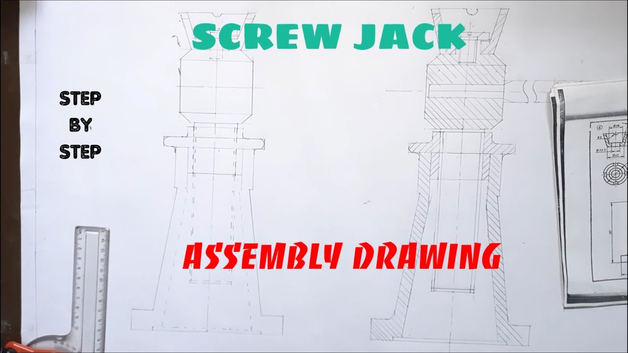 SCREW JACK ASSEMBLY DRAWING - YouTube