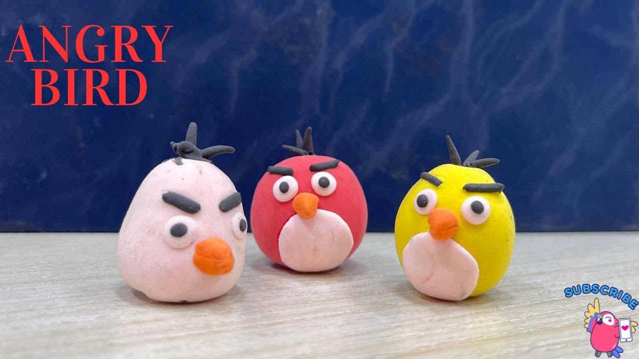 Angry Bird Made with Clay – DIY Clay Sculpture Tutorial | Clay Art ...