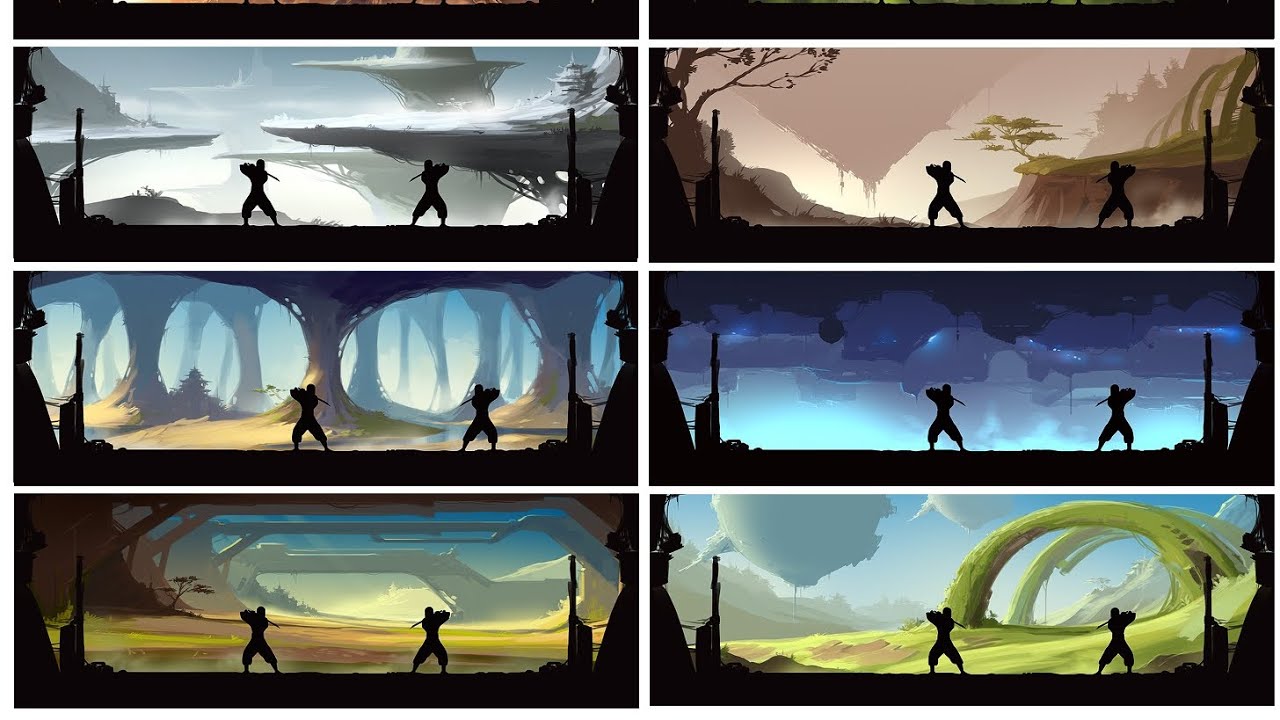 Shadow Fight 2| Unused locations i progress so far - YouTube
