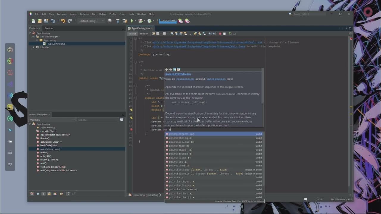 Java Programming Exercise Solution 1 Data Type Casting Youtube