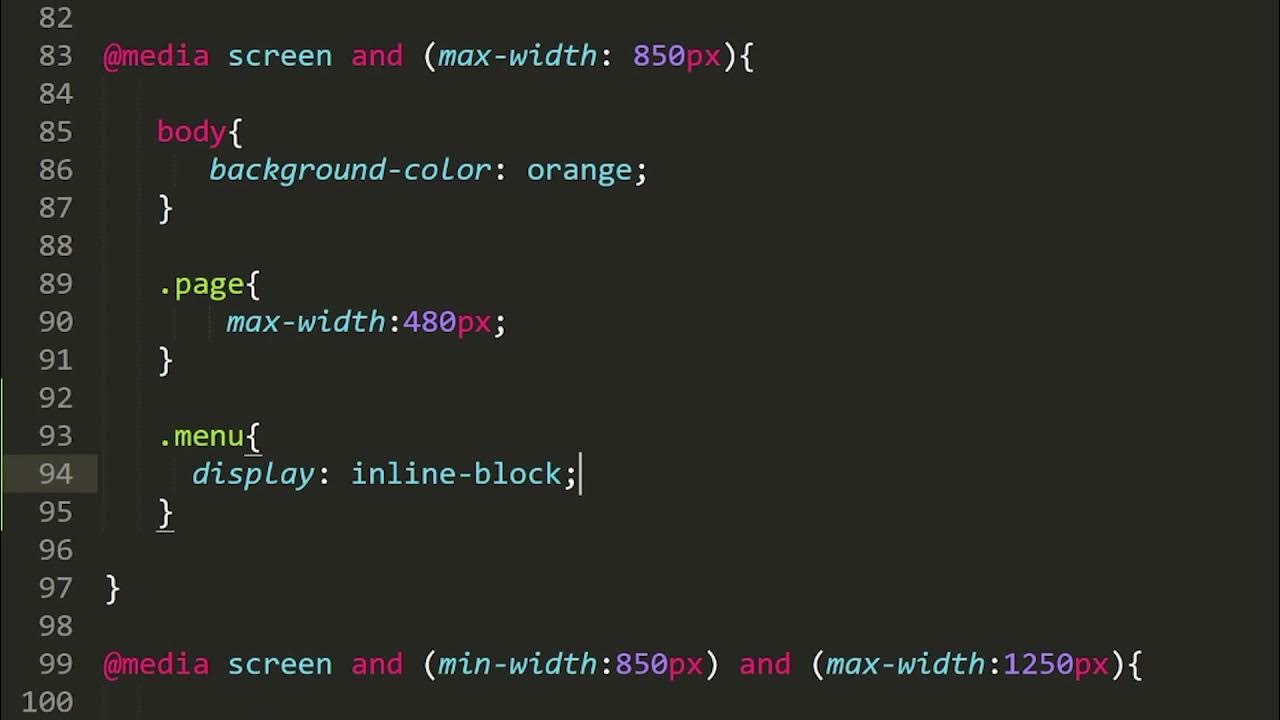 Media Queries and Mobile the Navbar - YouTube