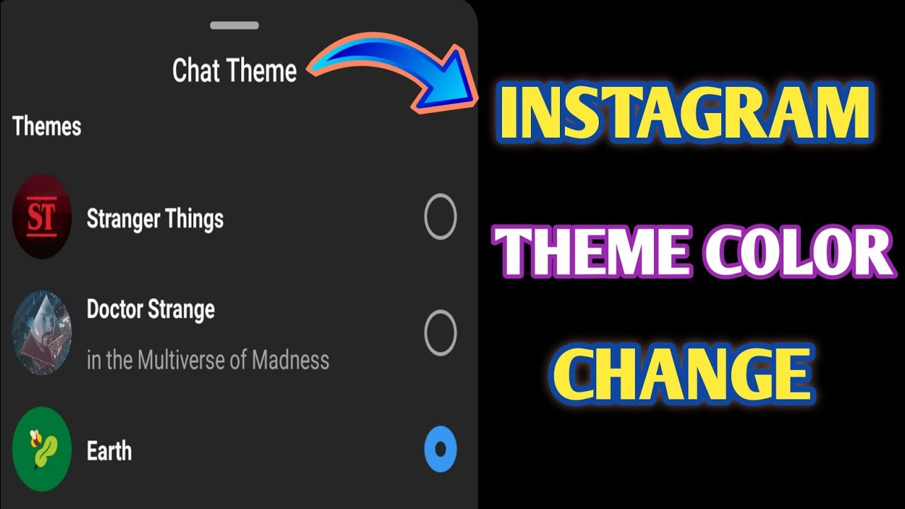 How To Change Instagram Chat Color // Instagram Theme Color Change ...
