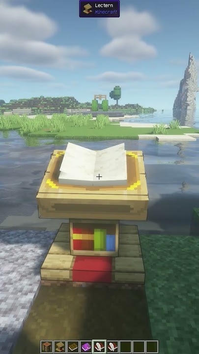 How to make lectern in Minecraft // Как сделать кафедру в Майнкрафте ...