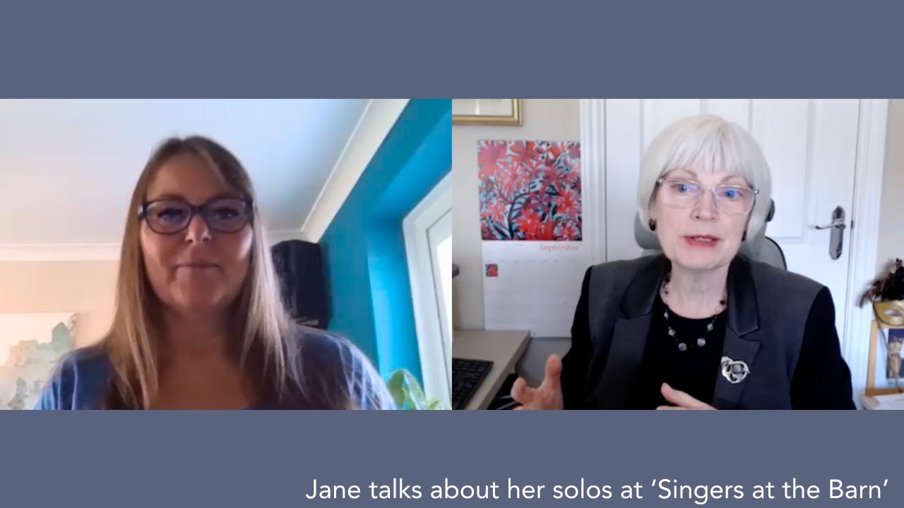 Jane talks about her solos at ‘Singers at the Barn’ in Welwyn Garden ...