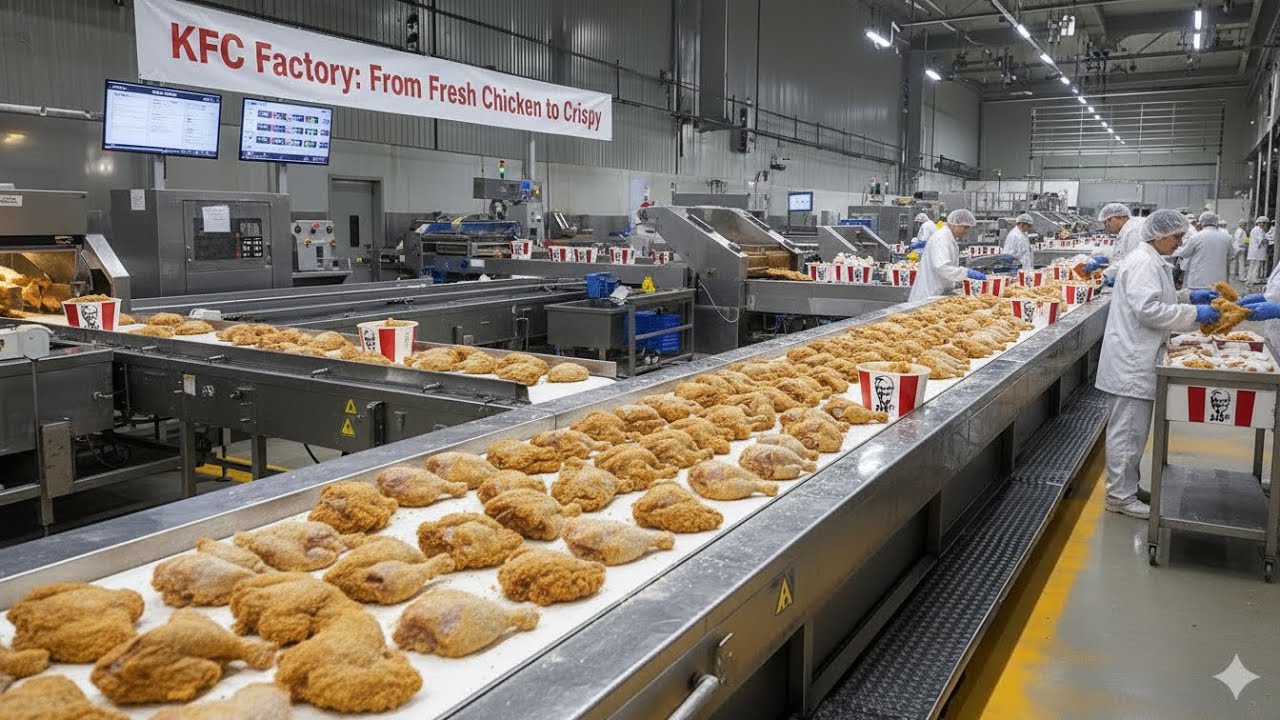 Inside the KFC Factory: From Fresh Chicken to Crispy Perfection (Full ...