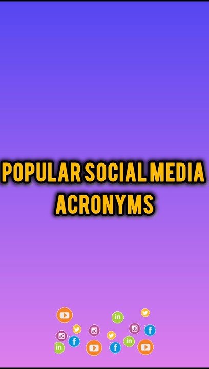 Social media acronyms and abbreviations /Must know📚 #shortsfeed # ...