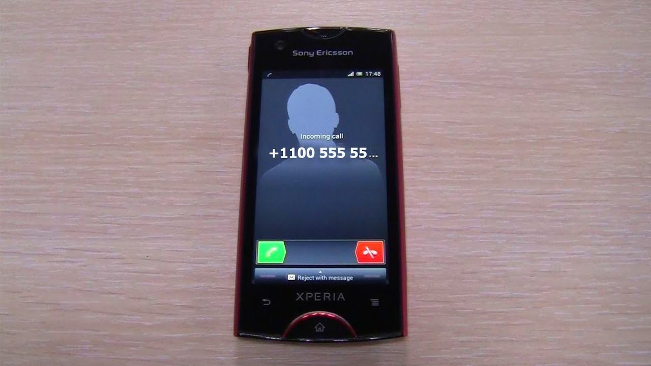 Incoming call Sony Ericsson Ray - YouTube