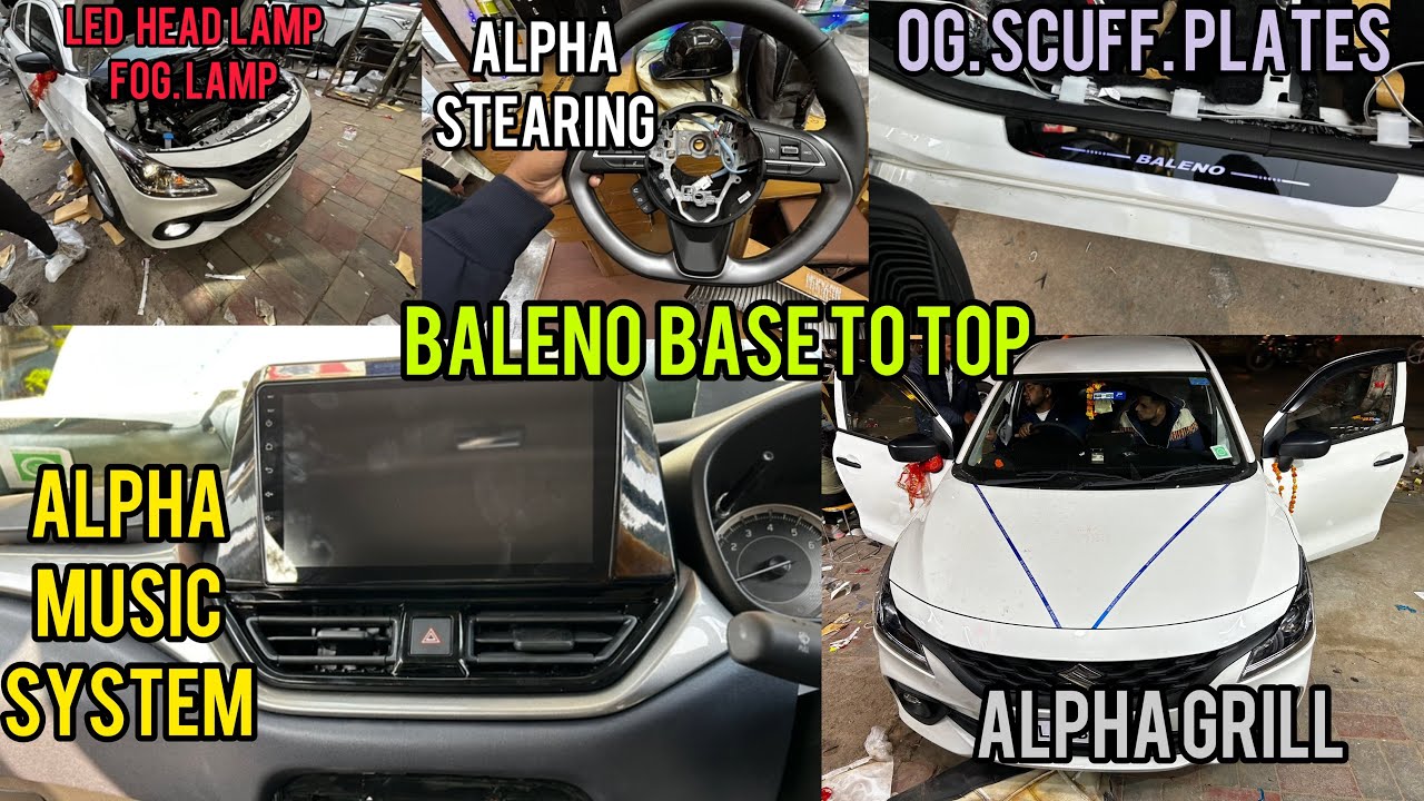 New Baleno Modification || 2023 Baleno Base to top modification || New ...